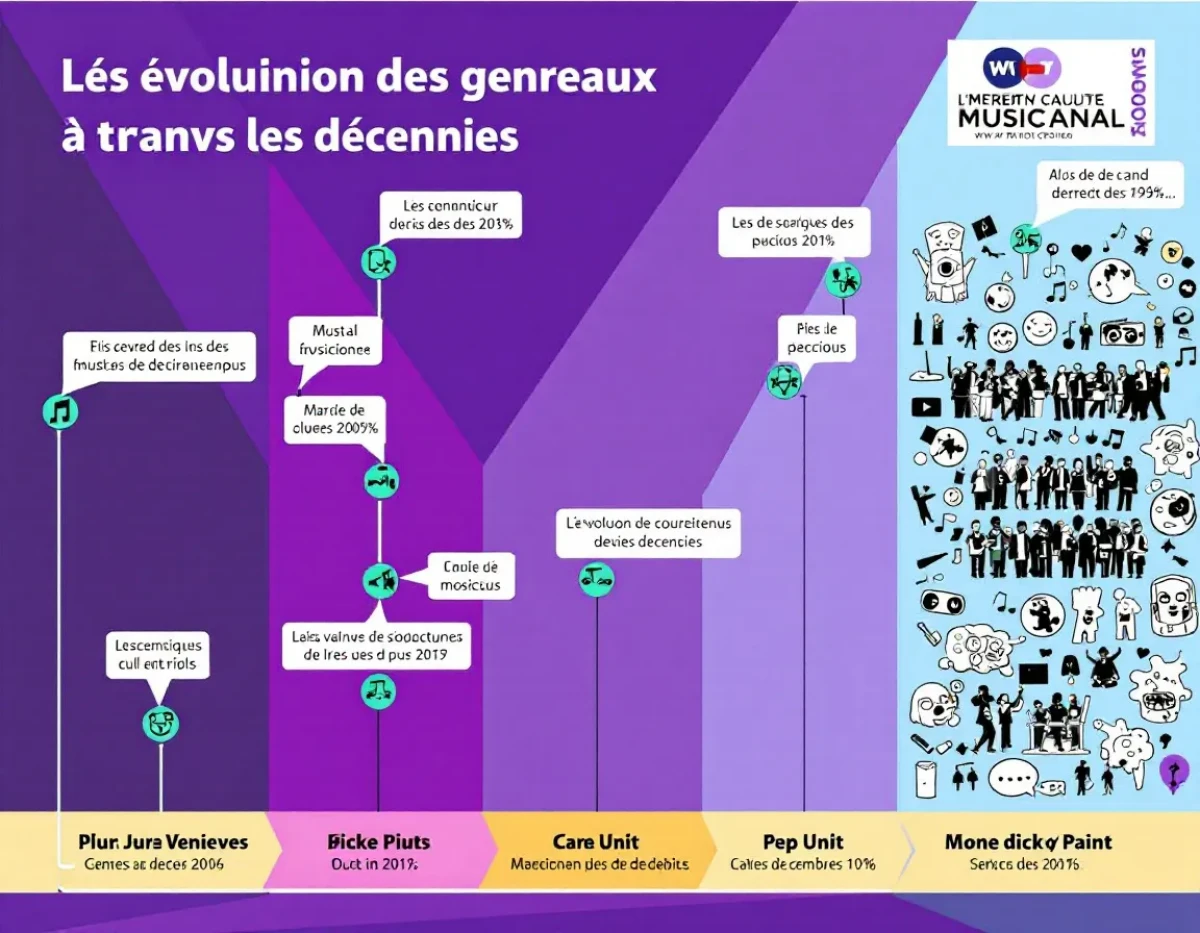 L'évolution des genres musicaux à travers les décennies - Resa Plus